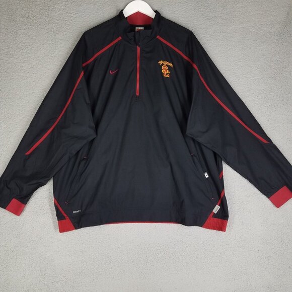 Nike | Jackets & Coats | New Nike Usc Trojans Pullover Jacket Adult Xxl ...